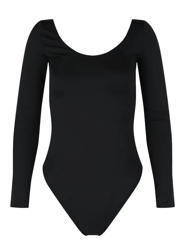 Balenciaga Dancer Matte Spandex Bodysuit - Black