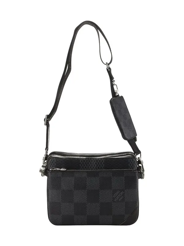 LOUIS VUITTON Damier Graphite 3d Trio Messenger - Black