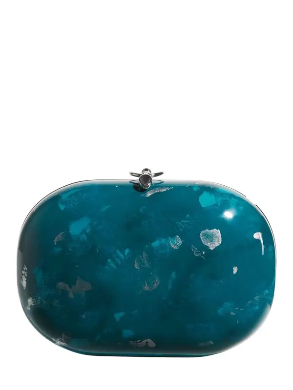 Jeffrey Levinson Oval Elina Clutch Bag - Green