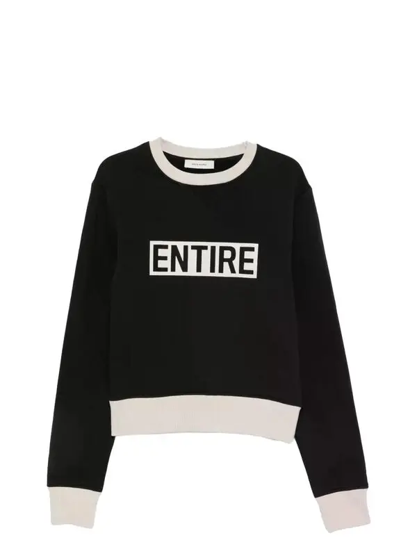 ENTIRE STUDIOS Logo-print Panelled Sweatshirt - Green