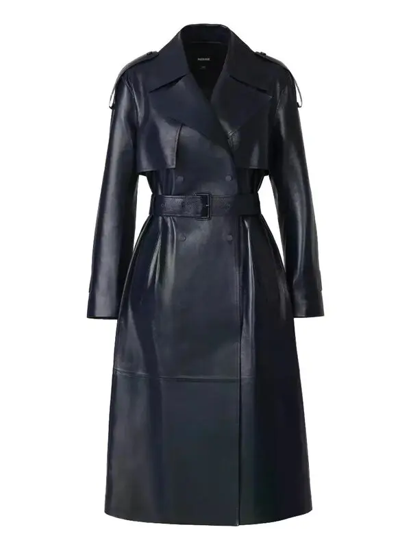 Mackage Carmela Leather Coat - Blue