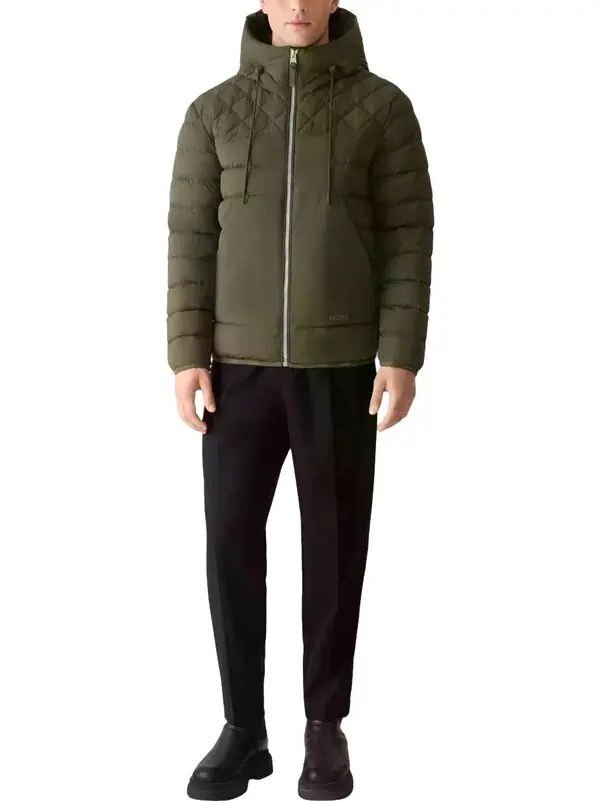 Mackage Bergen Quilted Jacket With Drawstring Hood - Green