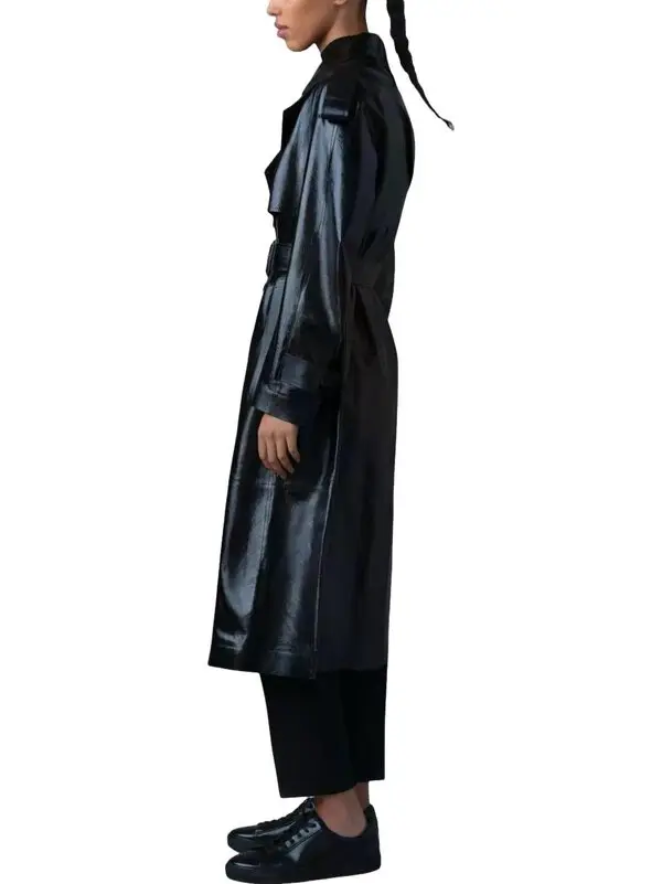Mackage Carmela Leather Coat - Black