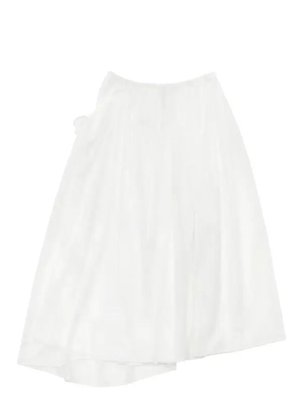 AMOMENTO Asymmetrical Skirt - White