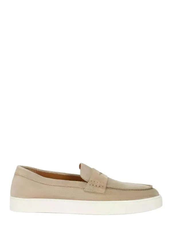 DOUCAL'S Suede Penny Loafers - Neutrals