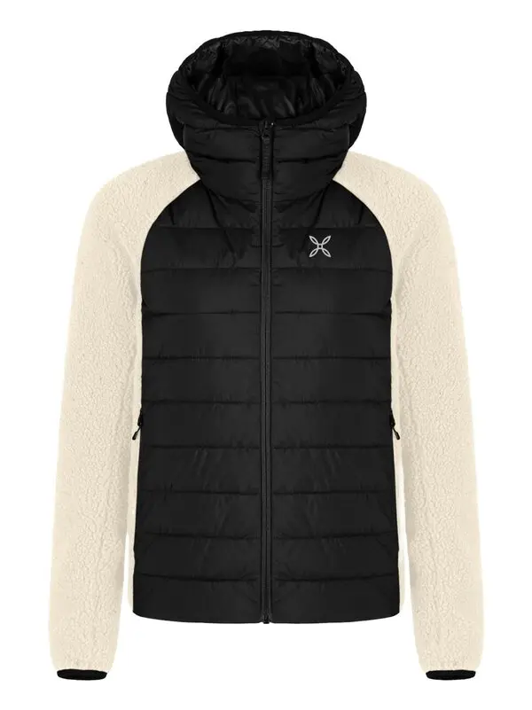 MONTURA Quilted Fleece-texture Hooded Jacket - Black