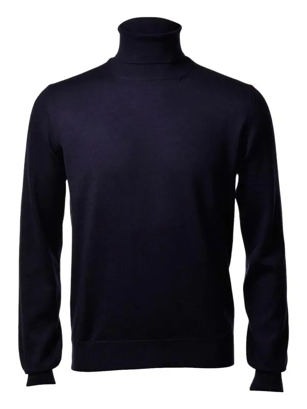 GRAN SASSO Long Sleeve Roll-neck Jumper - Black