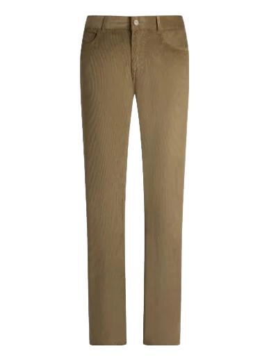 Etro Five-pocket Cotton Corduroy Trousers - Brown