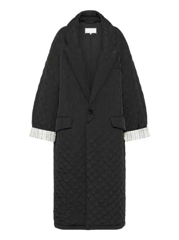 MAISON MARGIELA Quilted Coat - Black