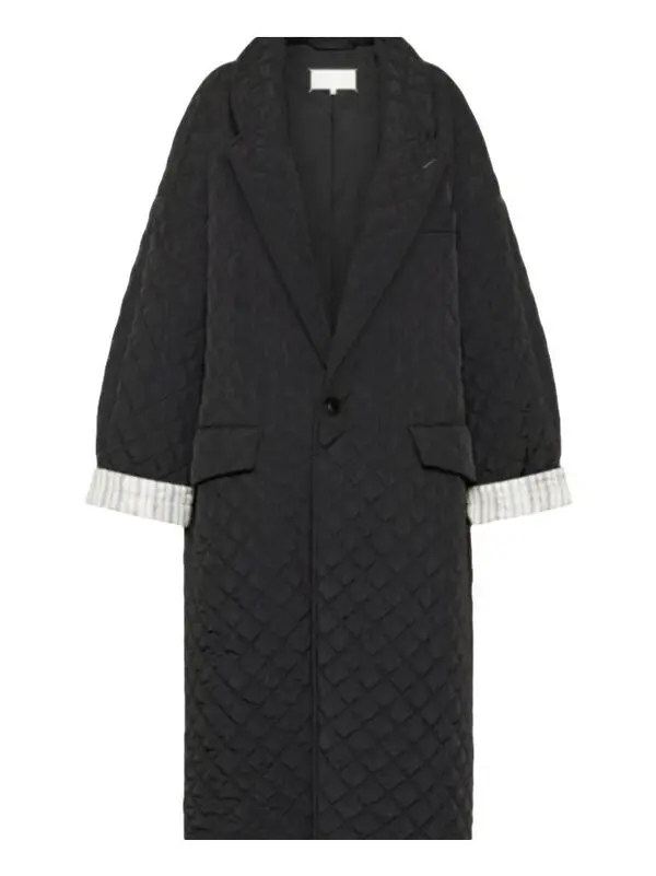 MAISON MARGIELA Quilted Coat - Black
