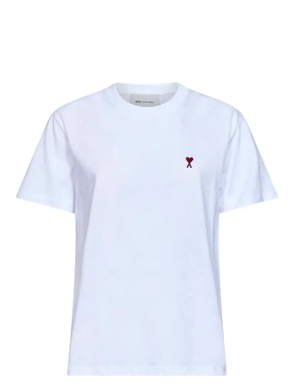 AMI Paris Cotton Jersey De Cœur T-shirt - Multicolor
