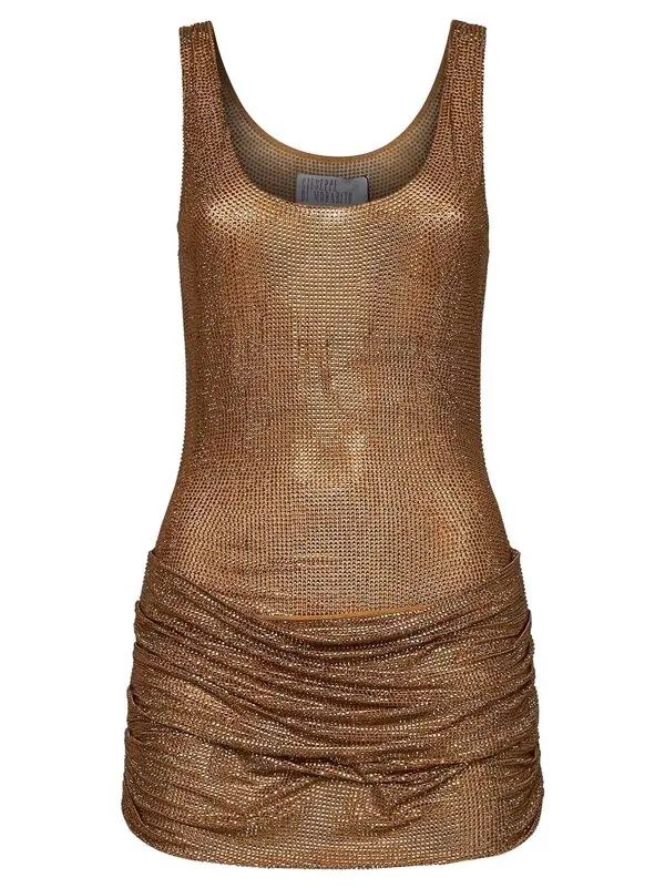 Giuseppe Di Morabito Embellished Draped Mini Dress - Multicolor