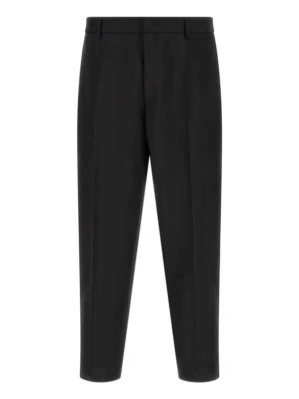 JIL SANDER 06' Tapered Cropped Trousers - Black