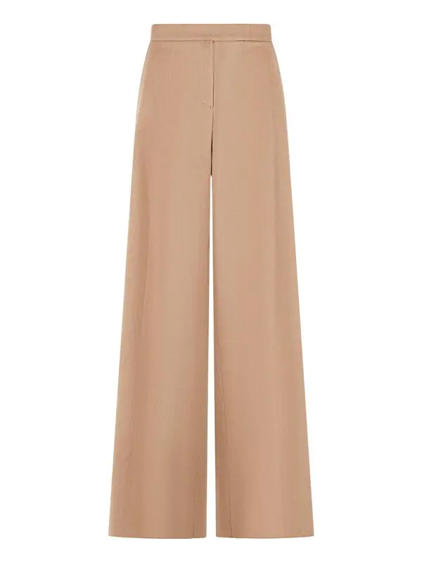 Max Mara Camel Wide Leg Pants - Brown