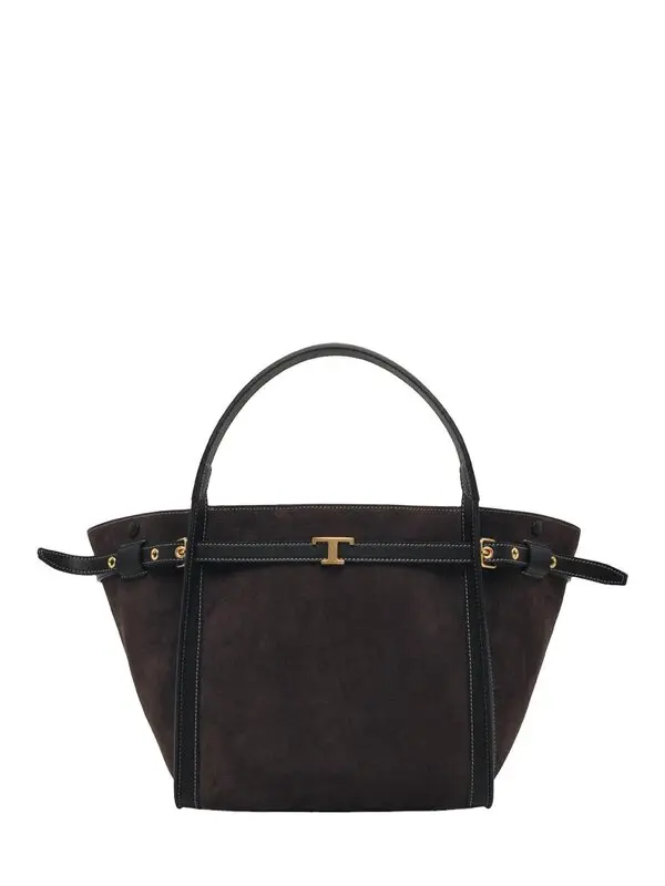 TOD'S Suede Shopping Bag - Brown