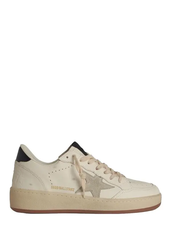 GOLDEN GOOSE Ball Star 2 Leather Sneakers - White