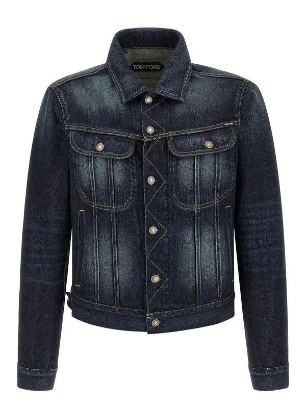 TOM FORD Selvedge Icon Denim Jacket - Blue
