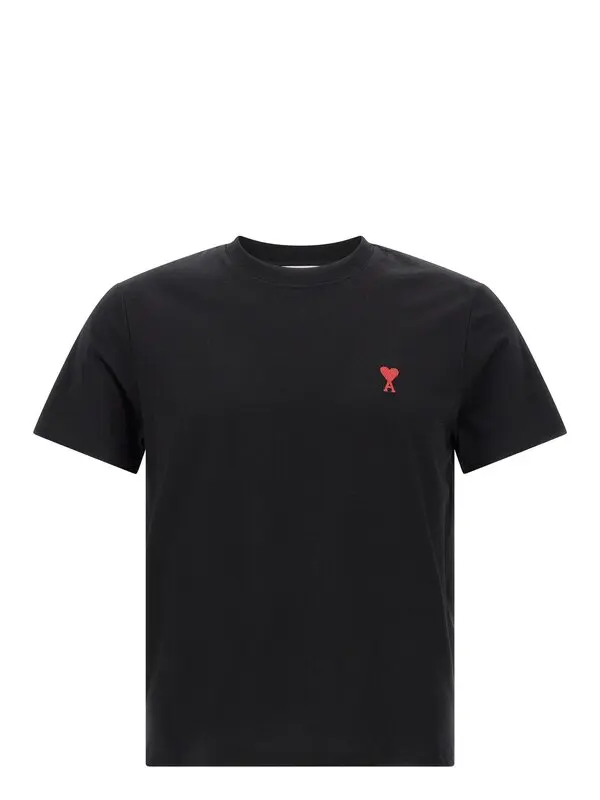 AMI Paris De Coeur T-shirt - Black