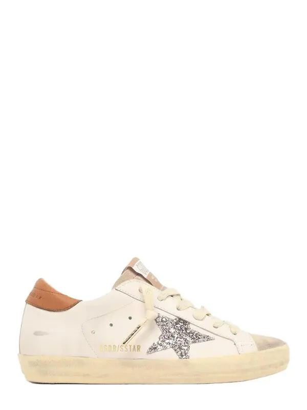 GOLDEN GOOSE Super Star Leather Blend Sneakers - White