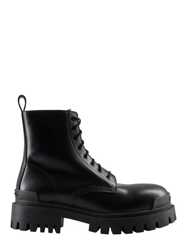 Balenciaga Strike Zip Bootie - Black