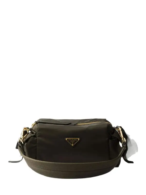 Prada Re-nylon And Leather Small Explore Bag - Green