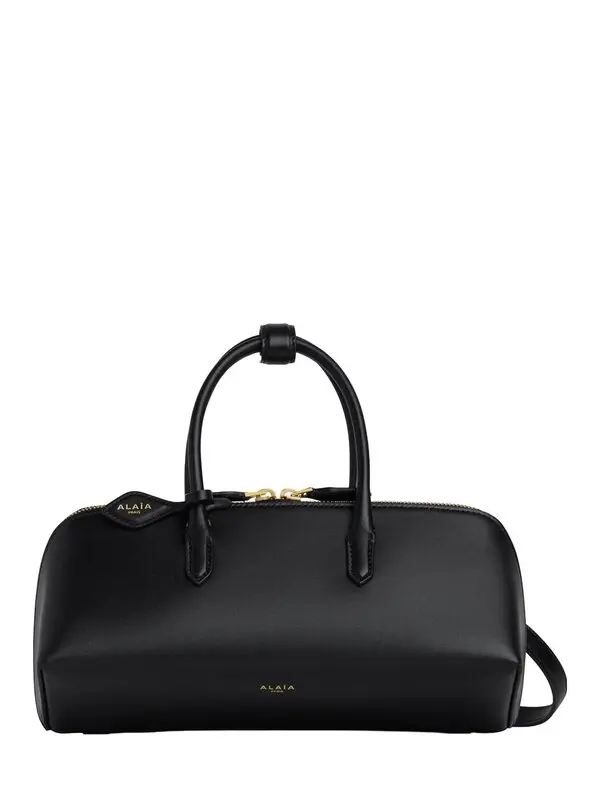 Alaïa Delta Small Bag In Calfskin - Black