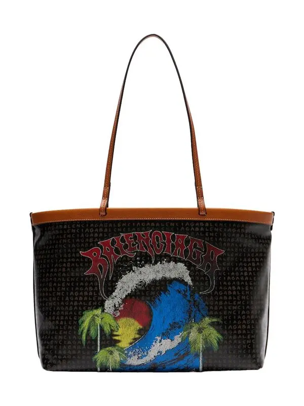 Balenciaga Select Medium Canvas Tote Bag - Black