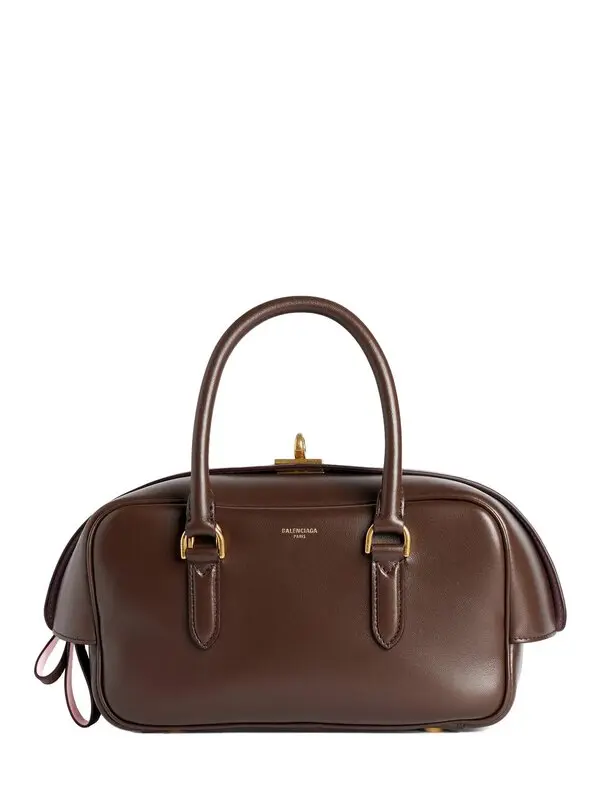 Balenciaga Le 7 Bowling Bag Small - Brown