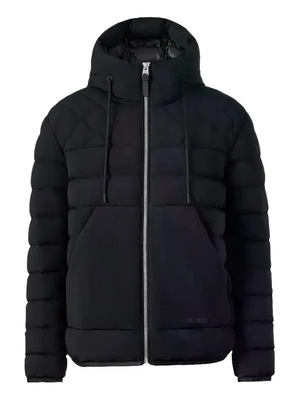 Mackage Bergen Quilted Jacket With Drawstring Hood - Black