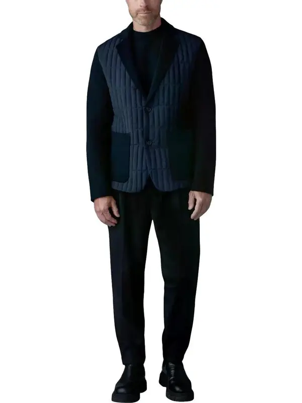 Mackage John Quilted Wool Blazer - Blue