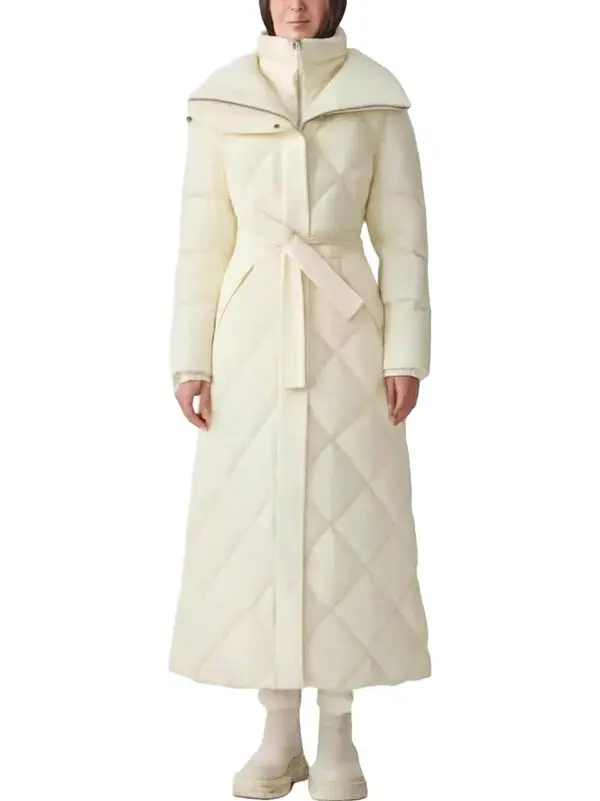 Mackage Quilted Belted Coat - Neutrals