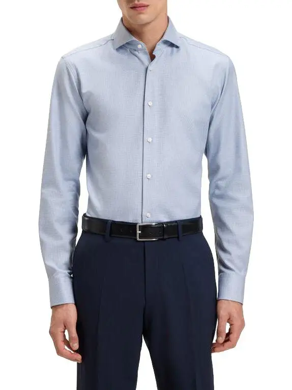 BOSS H-hank Slim Fit Dress Shirt - Lt Past/bu