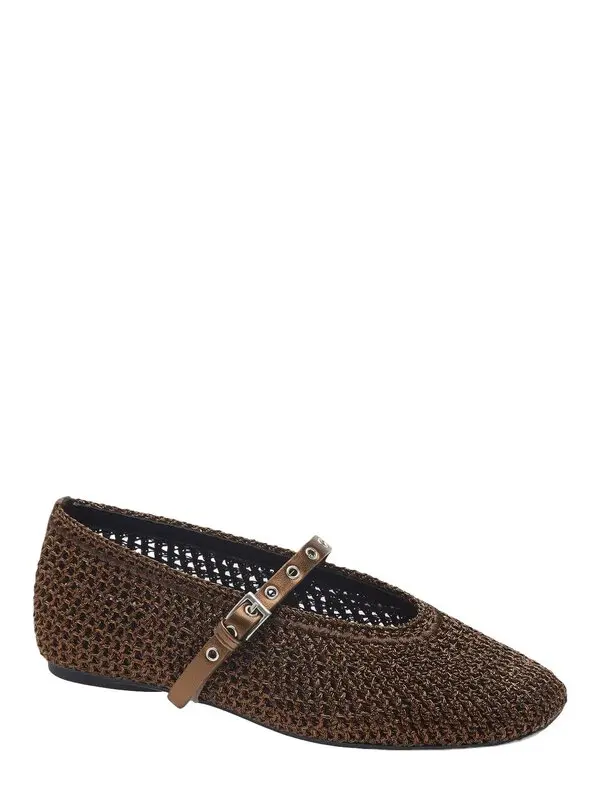 Rag & Bone Spire Mary Jane Flat - Cocoa Lurex