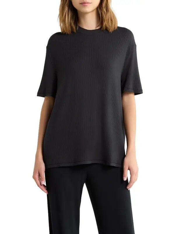 UGG Relaxed Ribbed Tee - Black