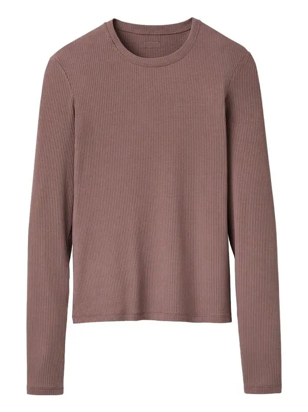 UGG Aidelene Ribbed Long Sleeve Tee - Allspice