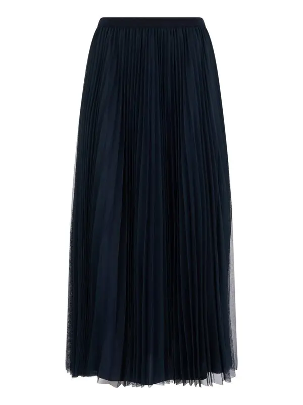 Fabiana Filippi Pleated Maxi Skirt - Blue