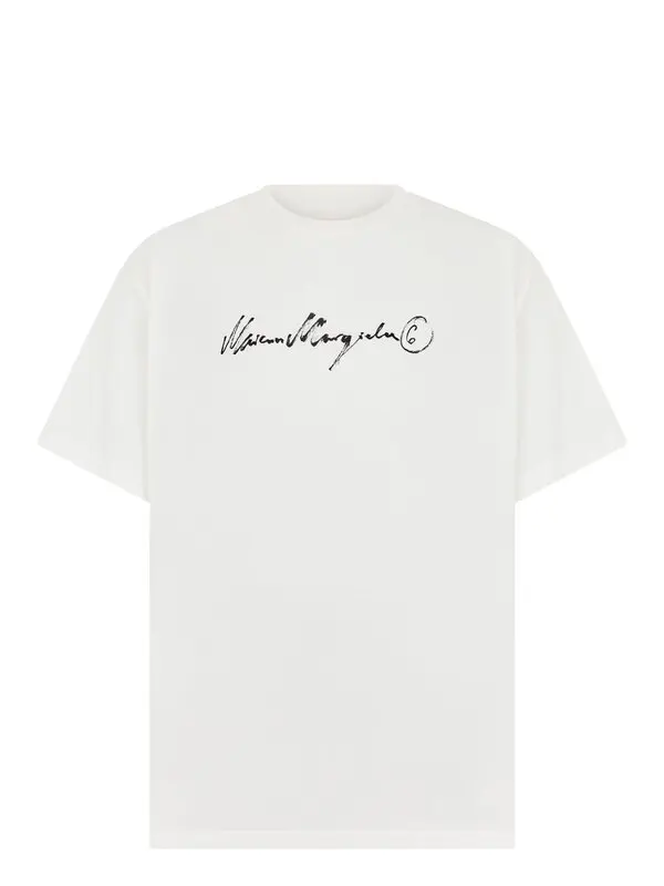 MAISON MARGIELA Mini Writing T-shirt - White