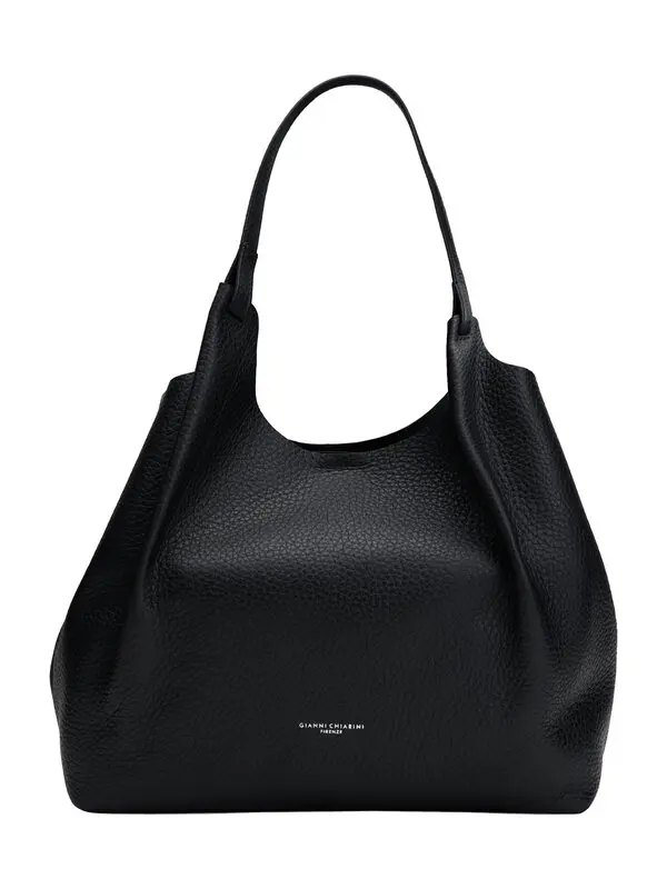 GIANNI CHIARINI Calfskin Tote Handbag - Black