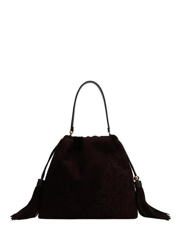 Etro Tassel Handbag - Brown