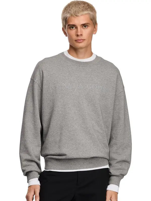 Canada Goose Rove Embroidered Sweatshirt - Stone Heather