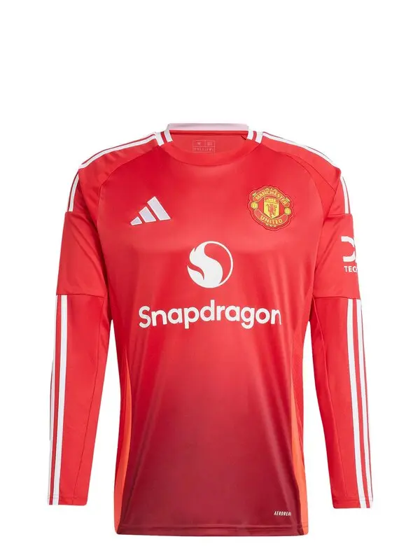 Adidas Manchester United 24/25 Long Sleeve Home Jersey - Red
