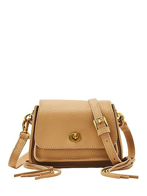 Anthropologie Porter Leather Crossbody Bag - Tan