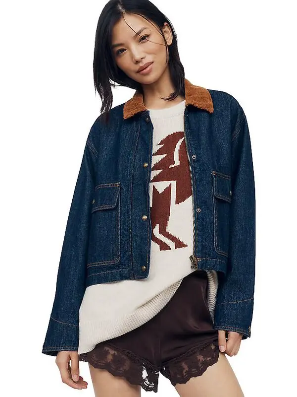 Blanknyc Cropped Denim Jacket - Out And About
