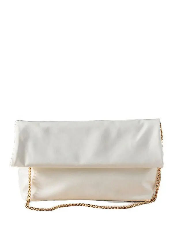 MODA LUXE Angela Oversized Envelope Clutch - Ivory