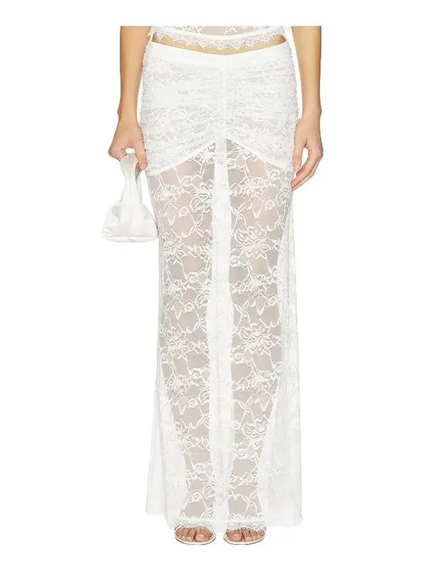 OW Selah Maxi Skirt - White