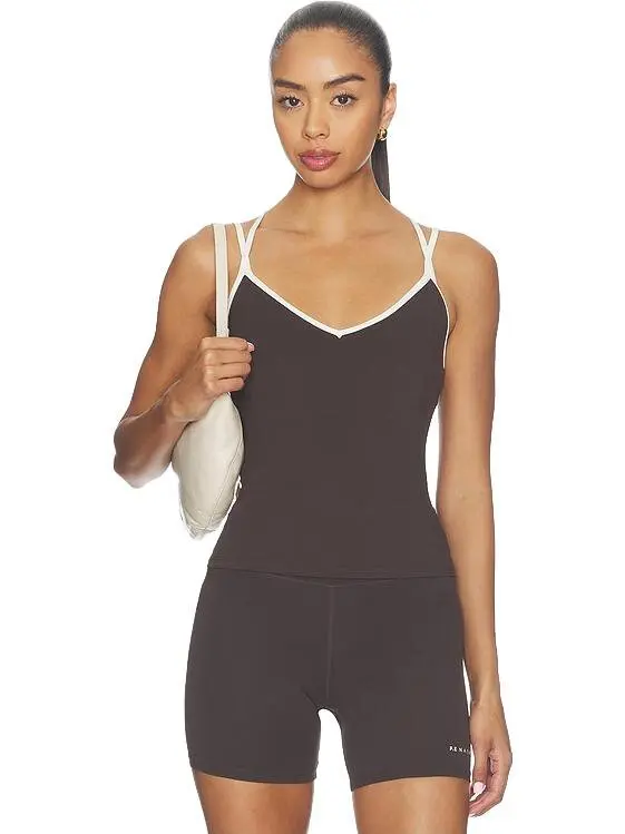 P.E Nation Paramount Tank Top - Coffee