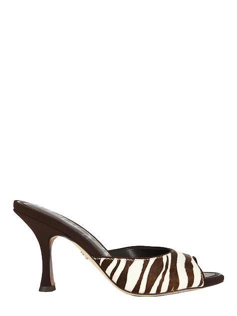 Sam Edelman Jeanie Suede Open-toe Mules - Chocolate Multi