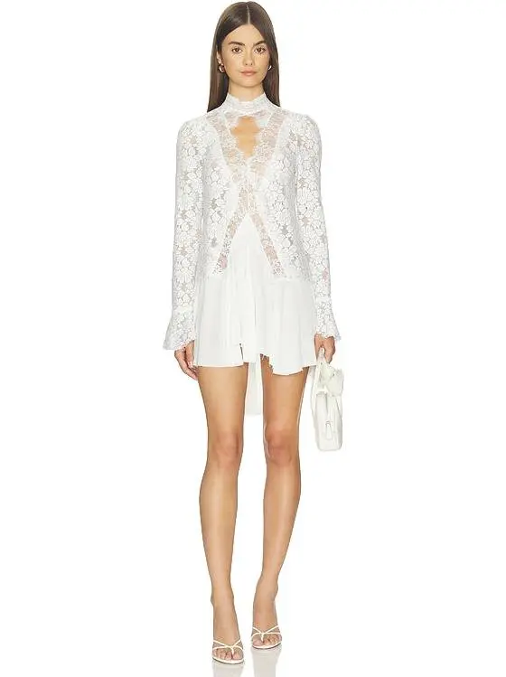 Free People First Crush Lace Tunic - Ivory