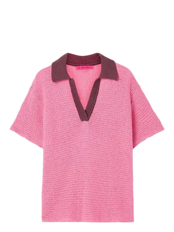 THE ELDER STATESMAN Knit Shirt - Pink