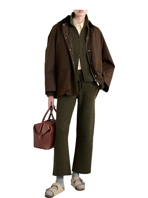 THE ELDER STATESMAN Cashmere Cardigan - Green